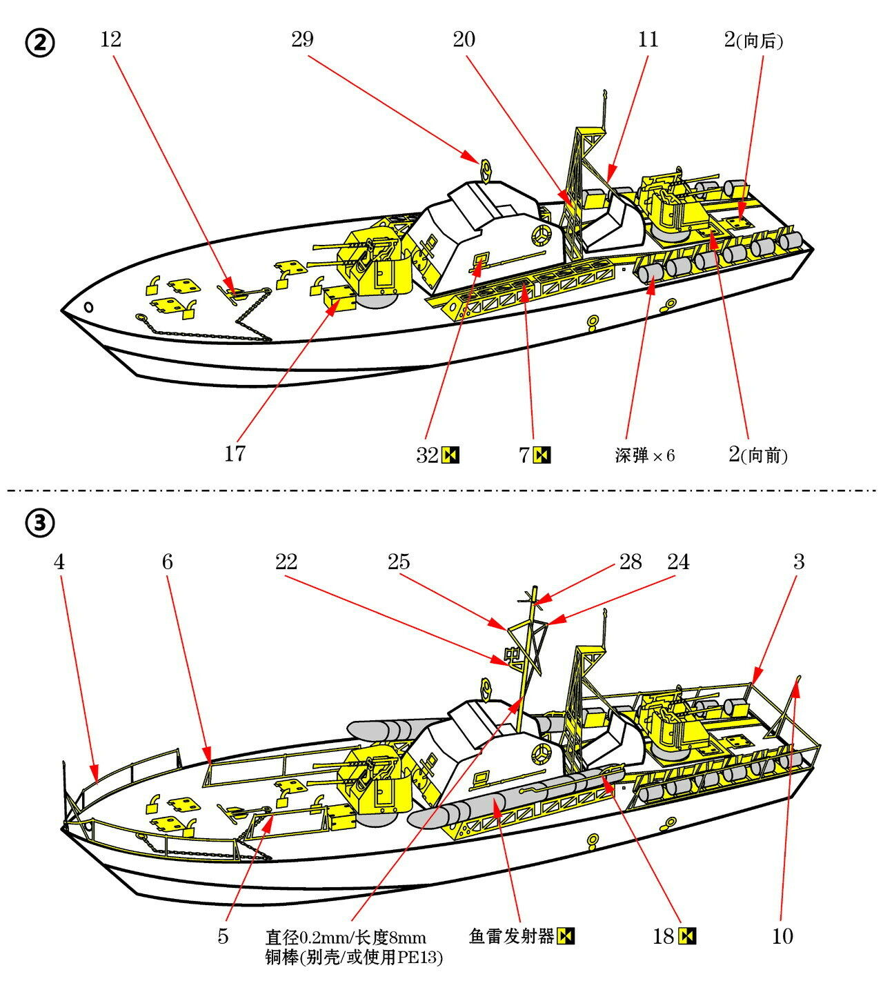 NNT Modell | Type 02 / Soviet Project 183 (P-6) class torpedo boats(2 ...