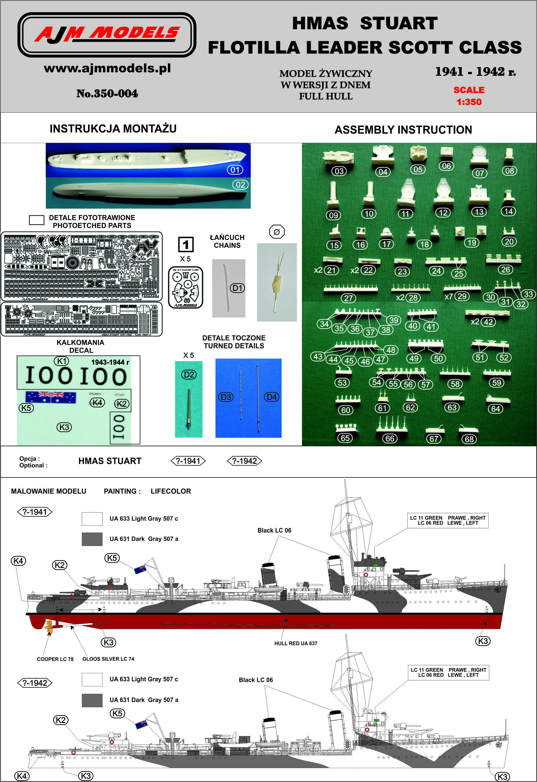 NNT Modell | HMAS Stuart 1941/42 Flottilla Leader Scott Class ...