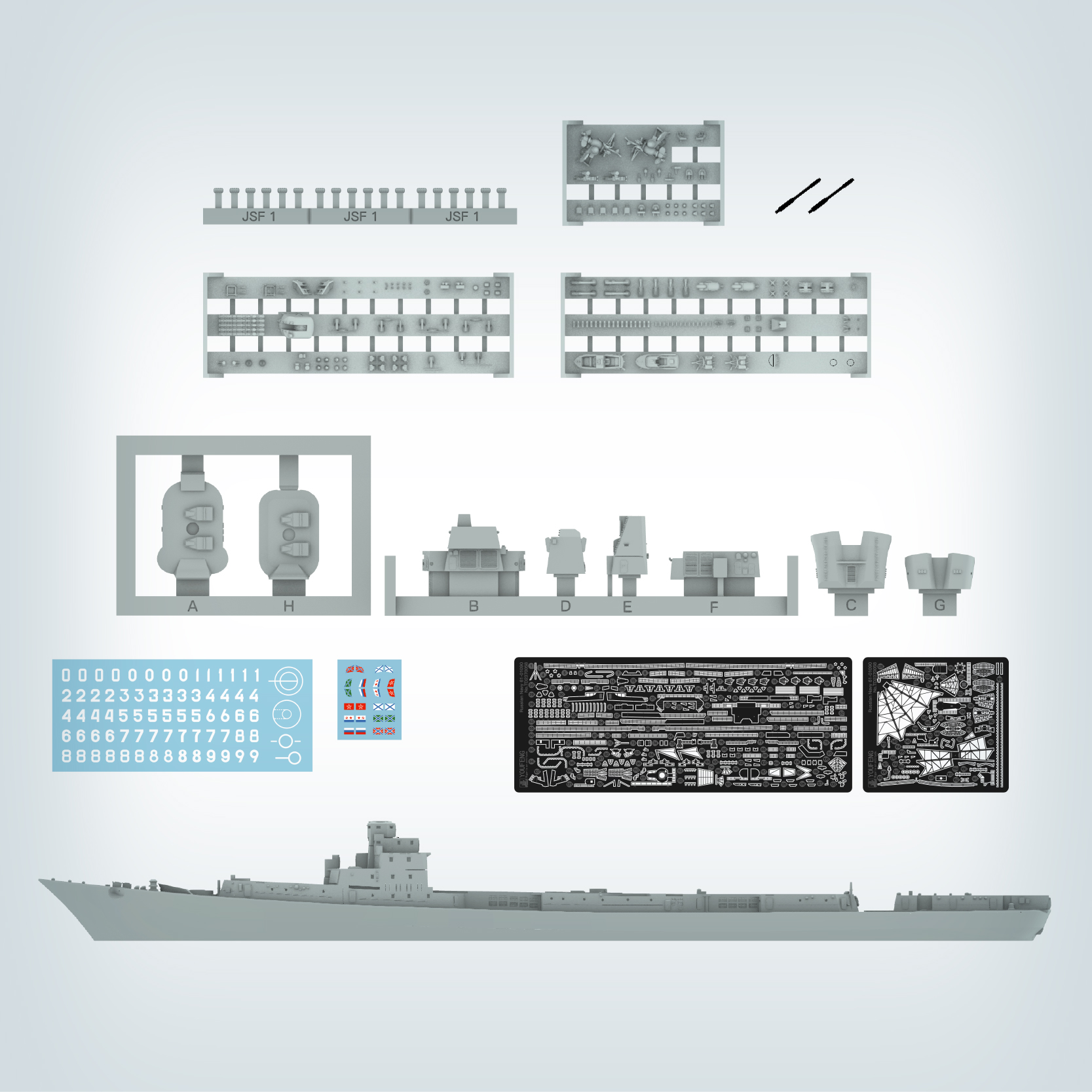 NNT Modell | Russian Navy type 01090 large anti-submarine ship Kashin ...