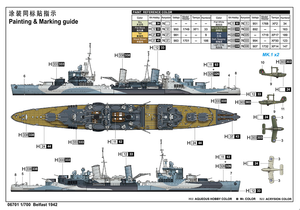 NNT Modell | HMS Belfast 1942 1/700 | online kaufen