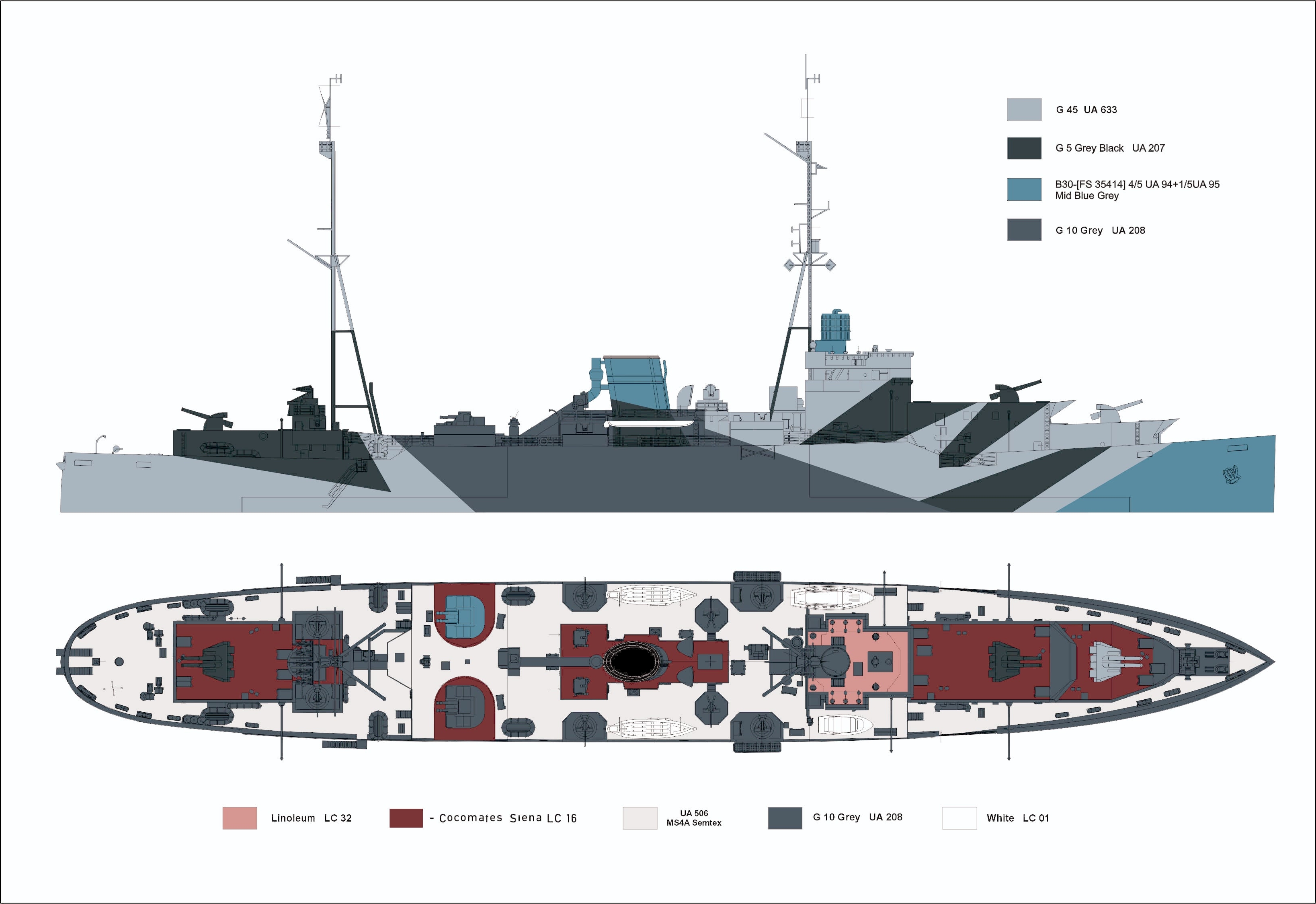 NNT Modell | HMS Ulster Queen Anti-Aircraft Ship (Normandy 1944 ...