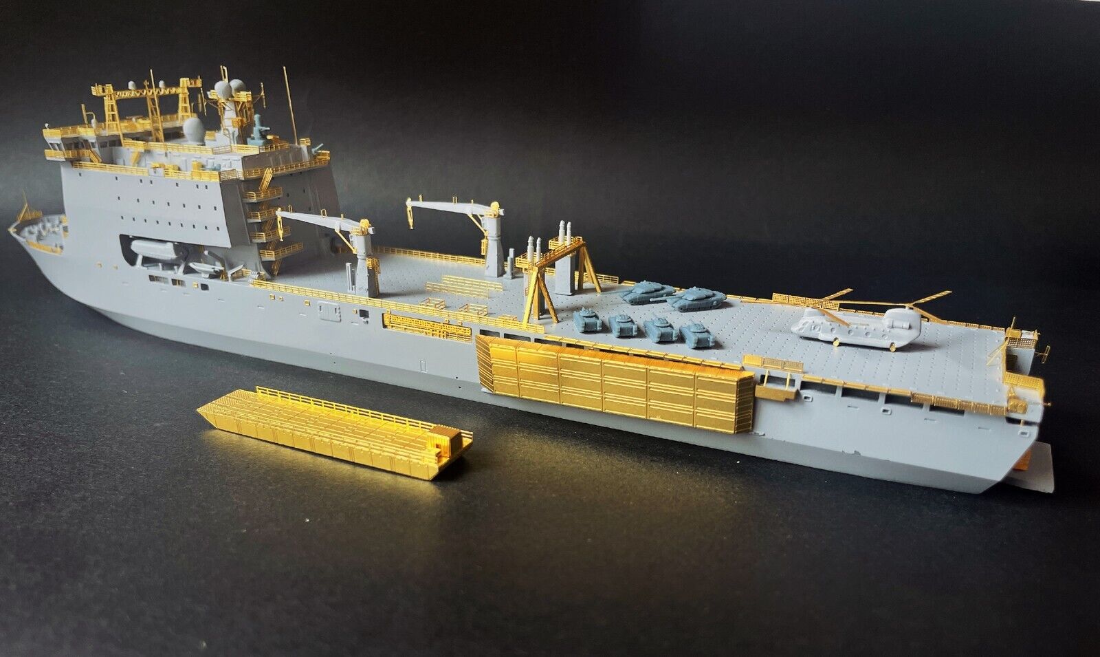 NNT Modell | 1/700 Royal Navy Dock Landungsschiff L3008 RFA Mounts Bay ...
