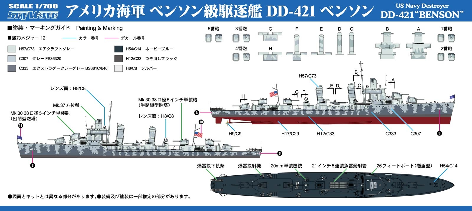 NNT Modell | USS Benson Destroyer DD-421 | purchase online