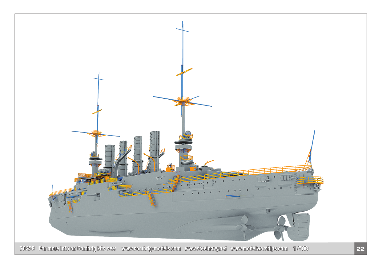 NNT Modell | German Armoured Cruiser SMS Gneisenau, 1908 - retooled ...