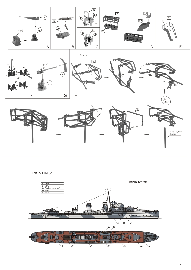 NNT Modell | HMS Hero, British Destroyer 1941 | purchase online