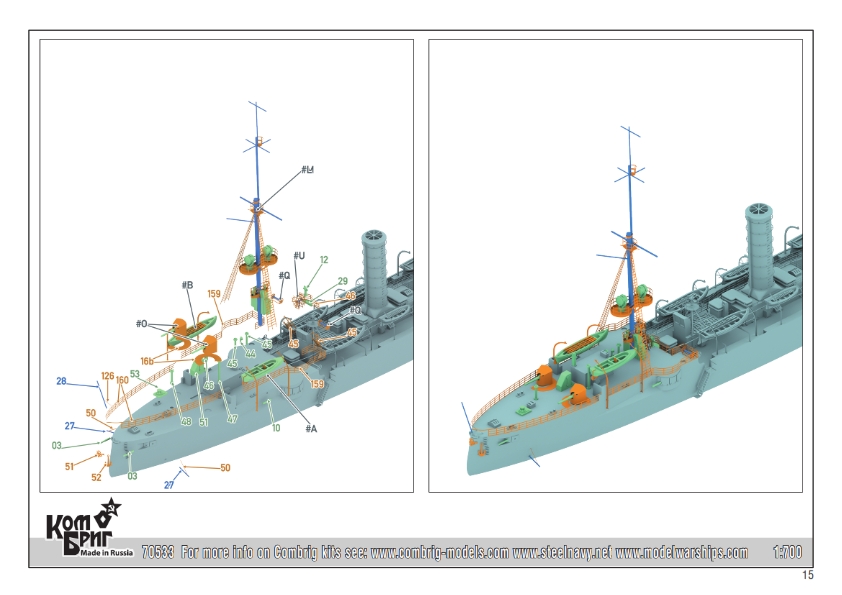 NNT Modell | SMS Königsberg, German Light Cruiser, 1905 (1914 fit ...
